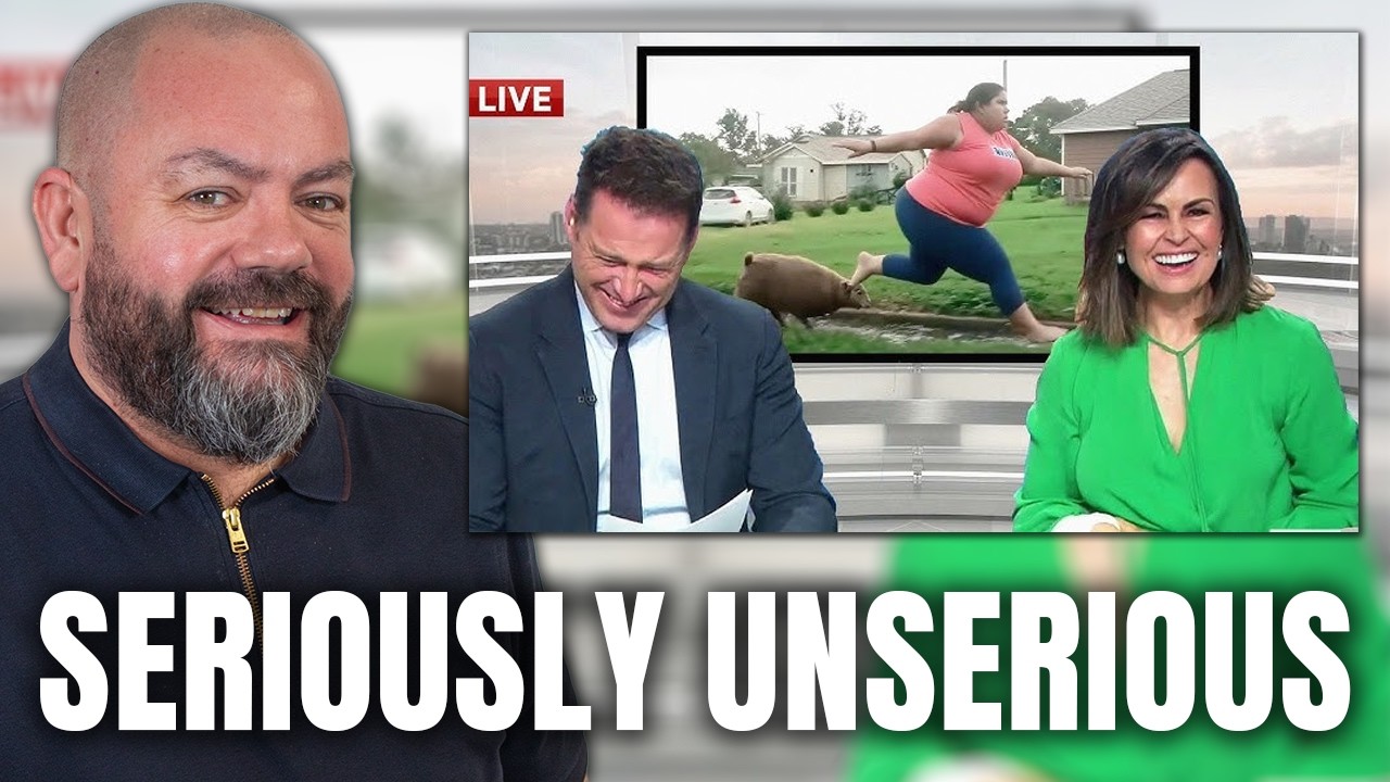 News Anchors Burst Out Laughing in Serious Moments REACTION | OFFICE BLOKES REACT!!