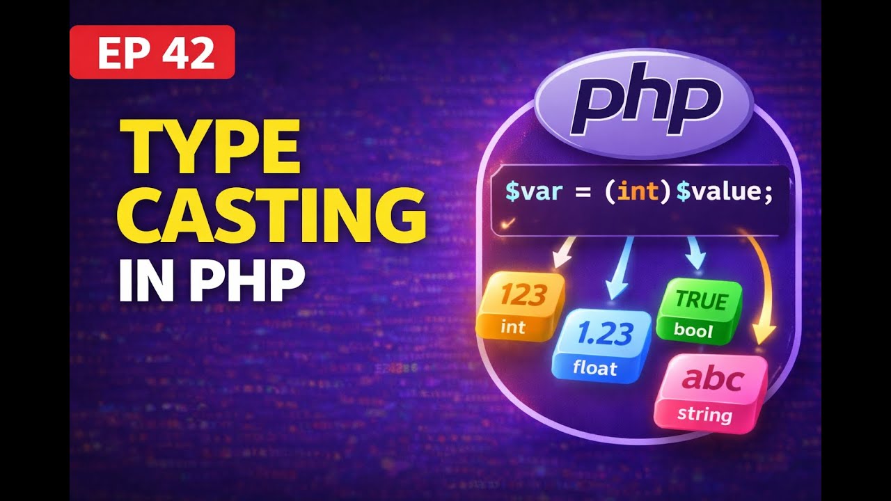 Type casting in php | Convert Data Types in PHP Easily | PHP Tutorial