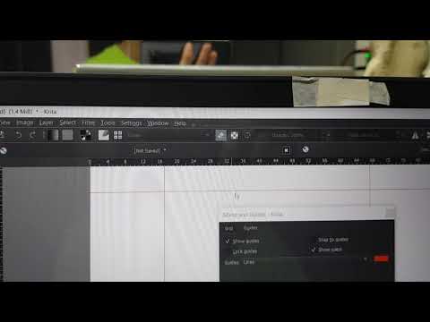 Krita drawing software: change ruler from pixel to mm