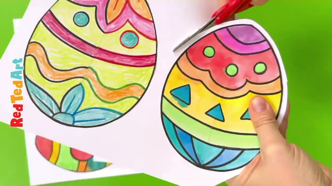 Easter Eggs Printables - 6 in 1 Egg Printable
