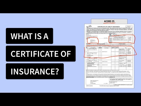 What is a Certificate of Insurance?