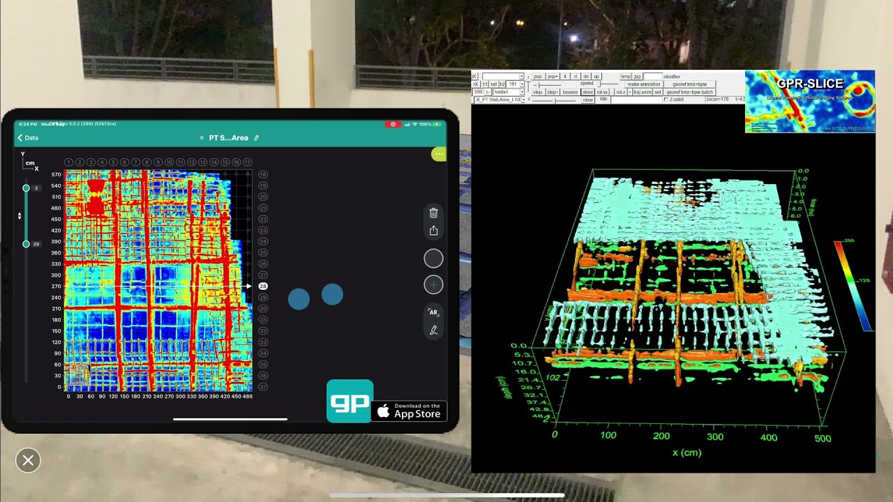 Data processing for Proceq GP8100 GPR