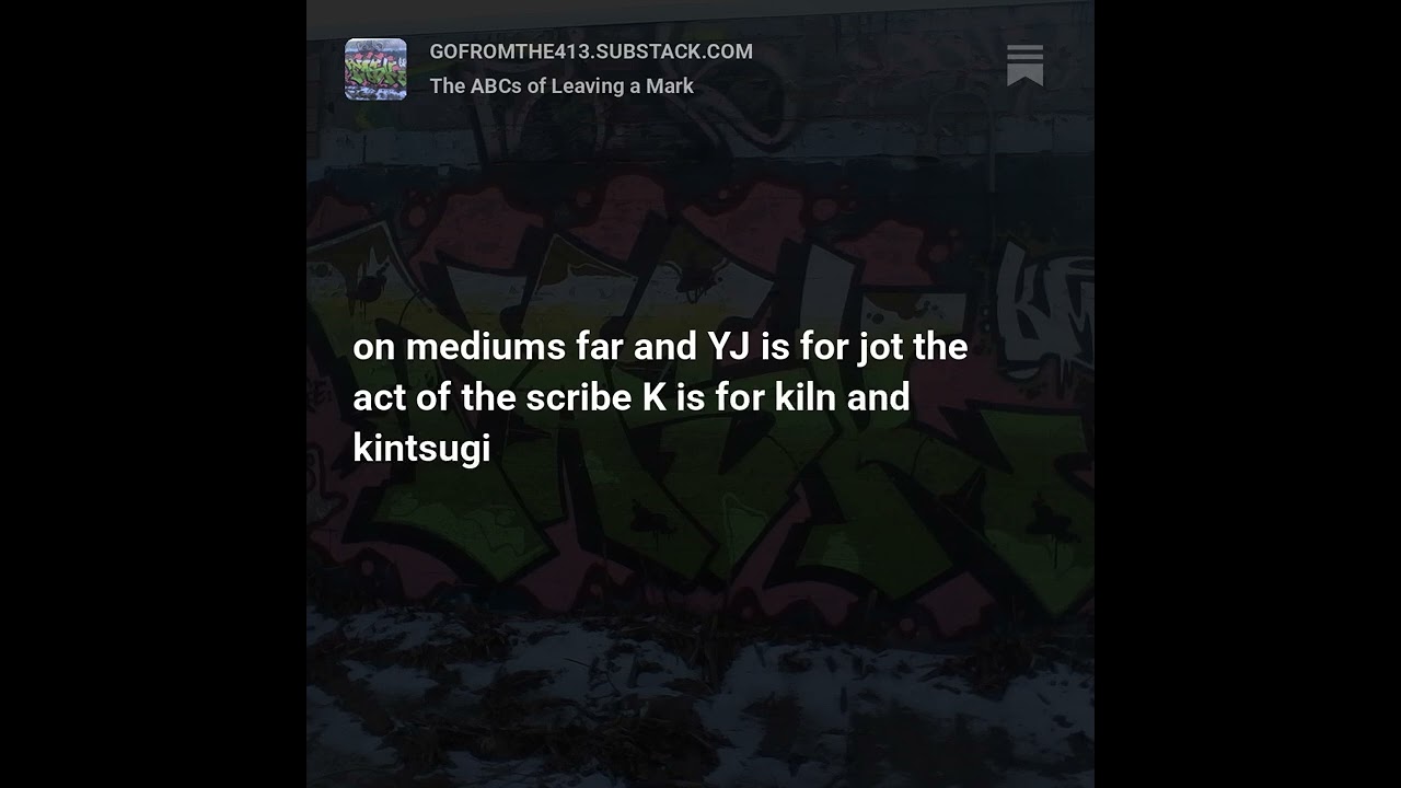 The ABCs of Leaving a Mark | Substack Article | il Humano