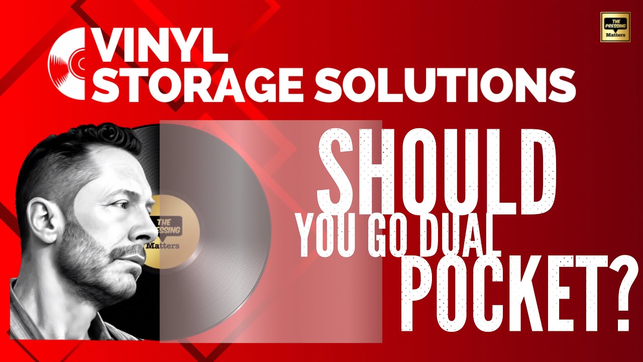 Vinyl Storage Solutions Outer Sleeves - Dual Pocket Demonstration