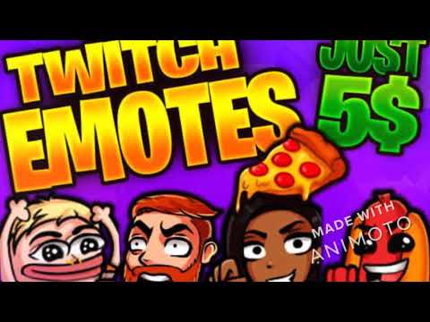 I will create snazzy twitch emotes for you ultra fast ultra cheap