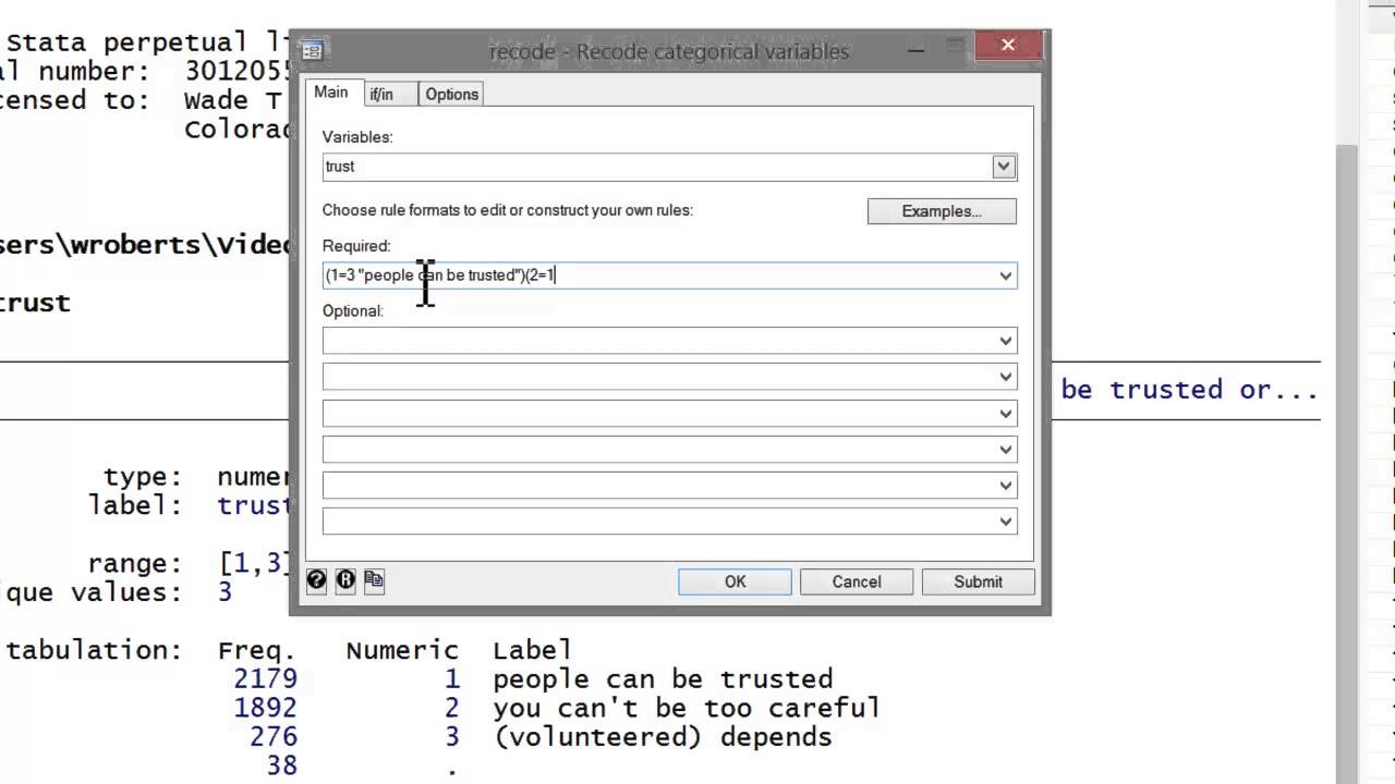 Stata Tutorial: Recoding Categorical Variables