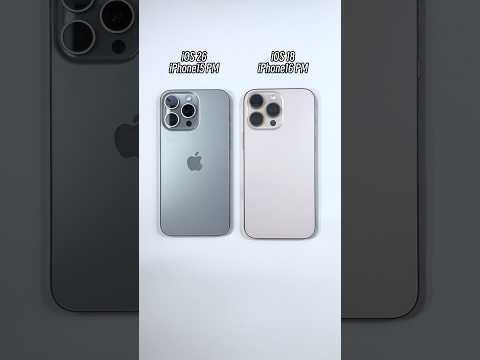 iOS 26 vs iOS 18 Power On Test What Do Think?