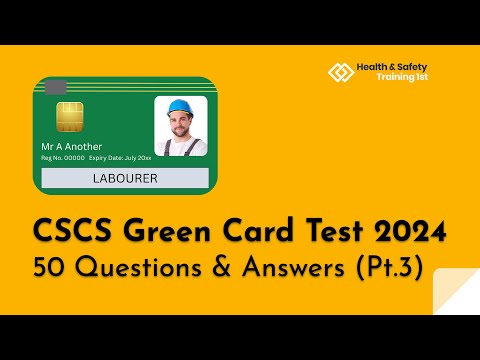 CSCS Green Card Mock Test | 50 Essential Questions & Answers (Part 3)