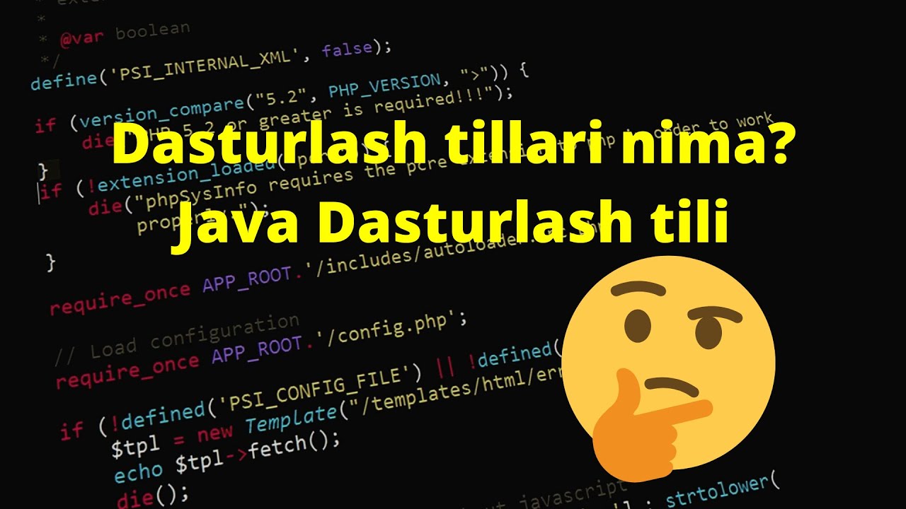 Dasturlash tillari | Java dasturlash tili