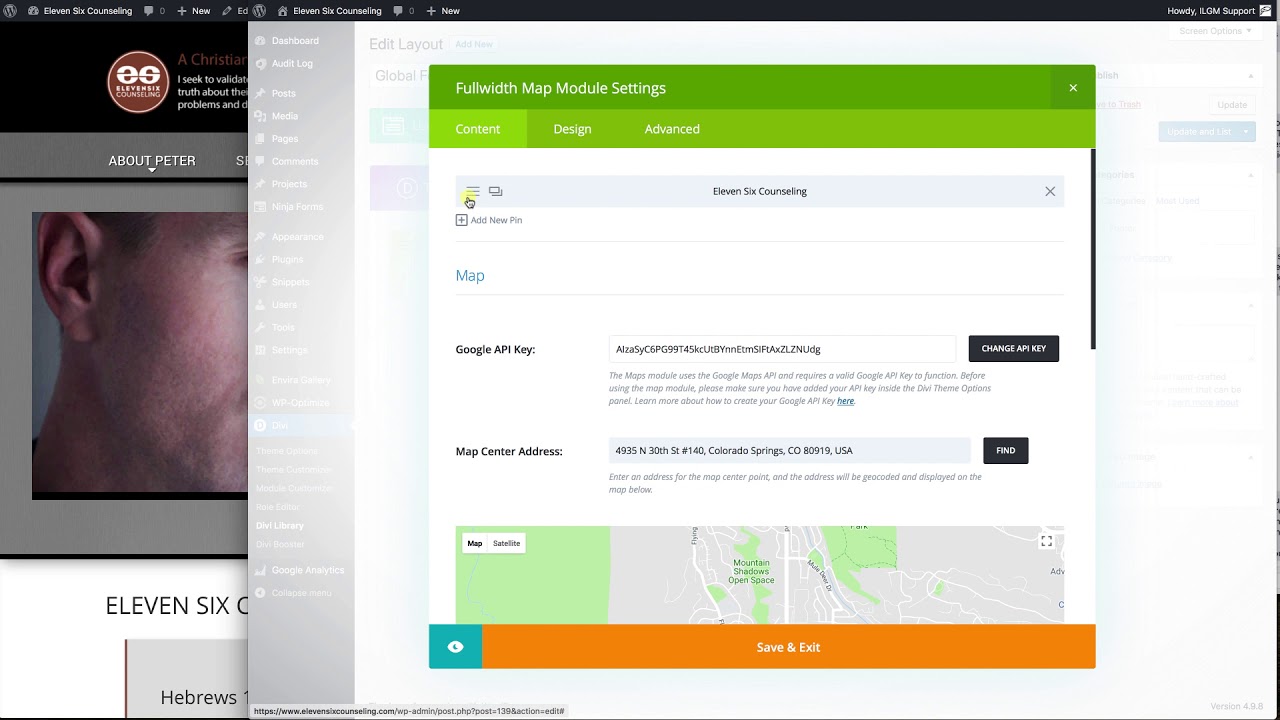Using Divi Libraries & Map Module