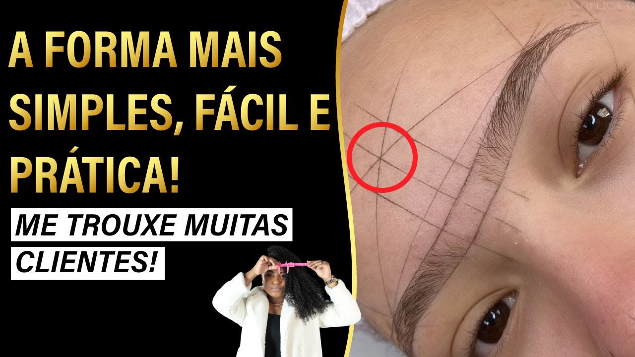 Como Marcar As Sobrancelhas Com Linha Passo a Passo- MARCAÇÃO DE SEOBRANCELHAS DETALHADA