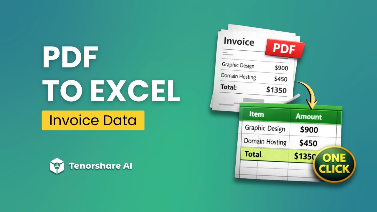 How to Convert PDF Invoice to Excel in One Click | Easiest Method