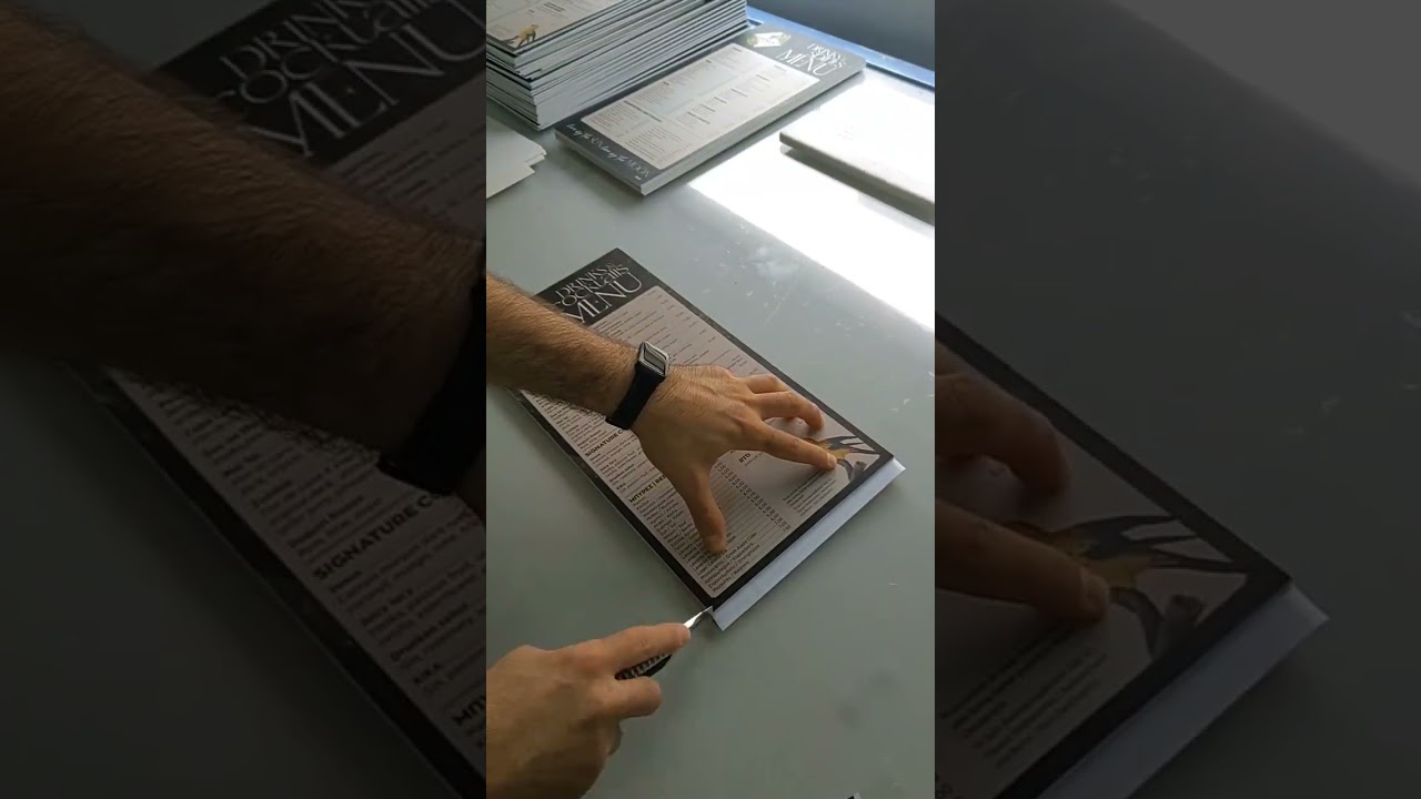 Menucards on 3mm forex board. #custom #sticker #menu #vinyl #printing