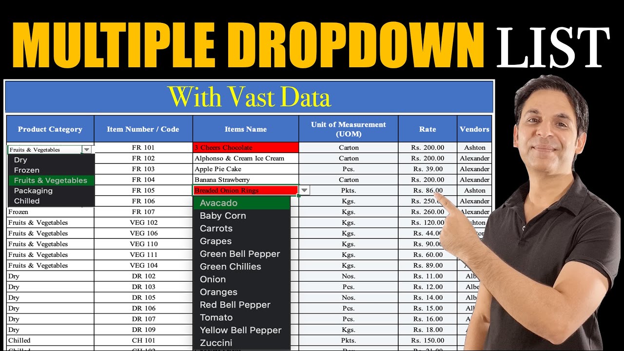 𝐌𝐔𝐋𝐓𝐈𝐏𝐋𝐄 𝐃𝐑𝐎𝐏𝐃𝐎𝐖𝐍 𝐋𝐢𝐬𝐭 𝐰𝐢𝐭𝐡 𝐕𝐚𝐬𝐭 𝐃𝐚𝐭𝐚