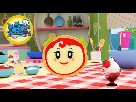Cartoni animati per bambini: Margherita la piccola cuoca e la panna con le fragole