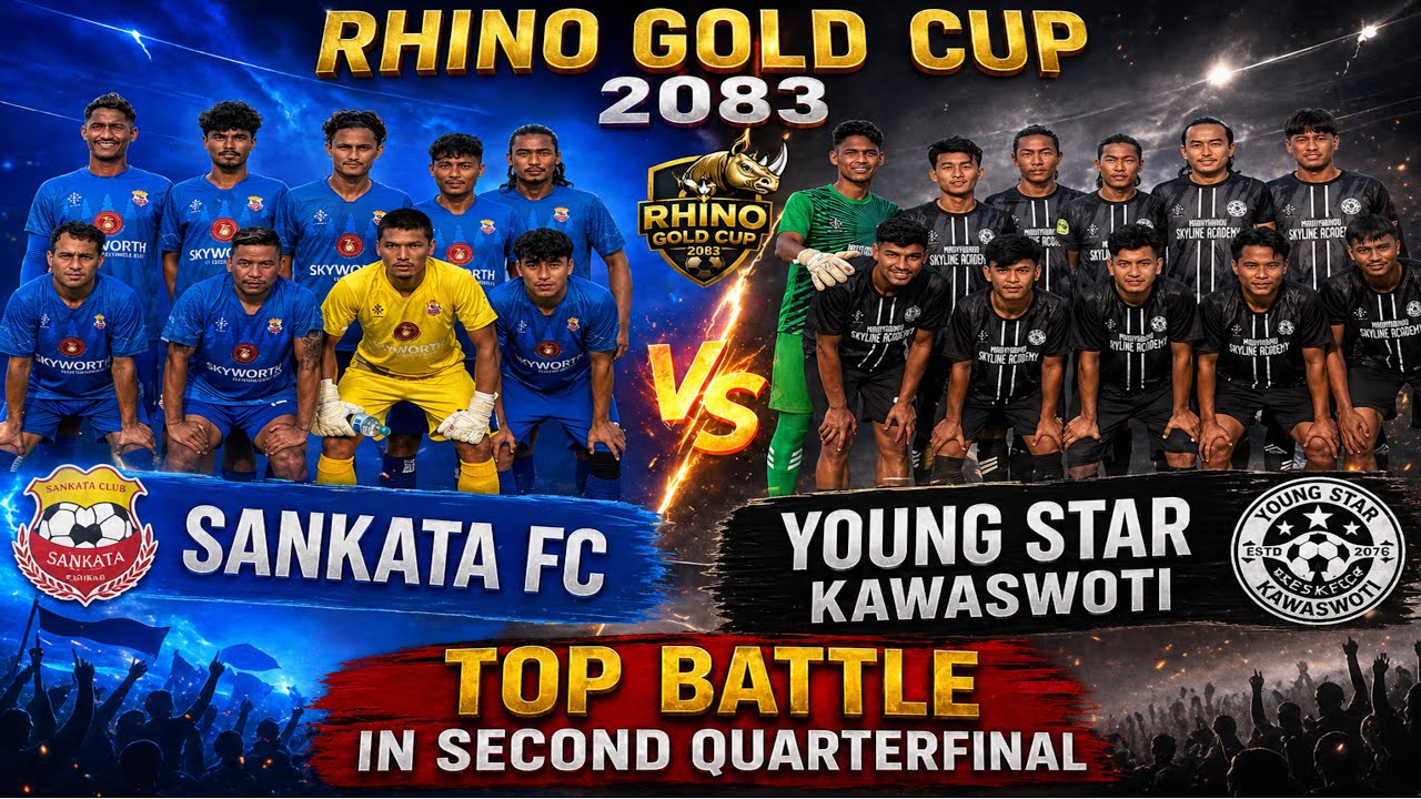 Sankata fc vs Young star Kawaswoti | Second quarterfinal | Rhino gold cup 2083
