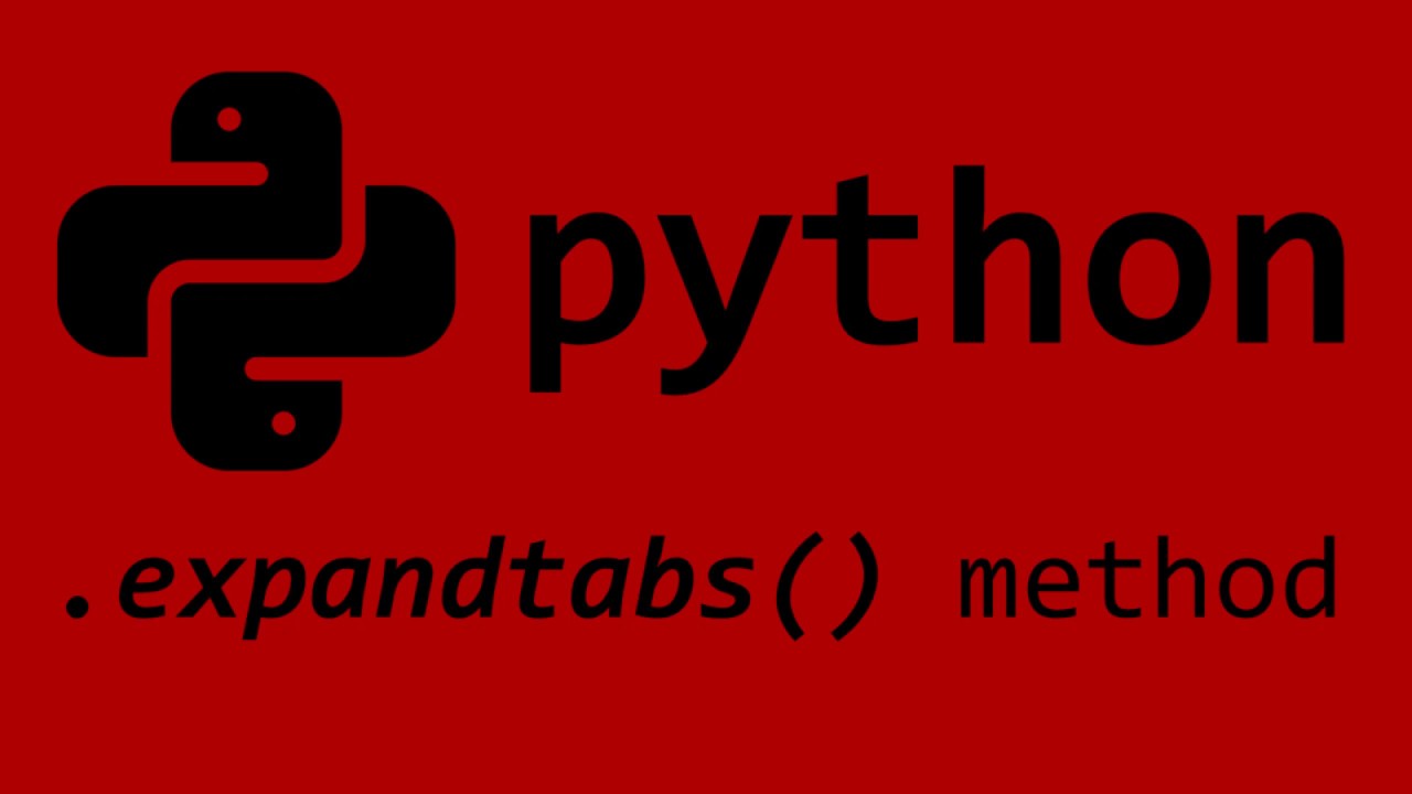 Python expandtabs() string method