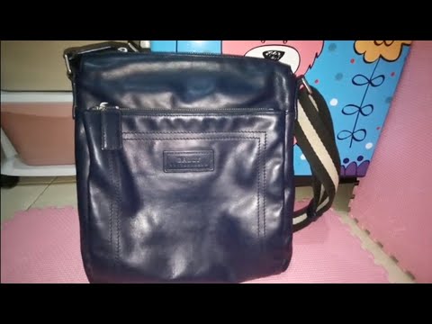 Bally Tuston Authentic Full Leather Sling Bag Messenger Bag