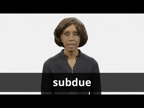 How to pronounce SUBDUE in American English
