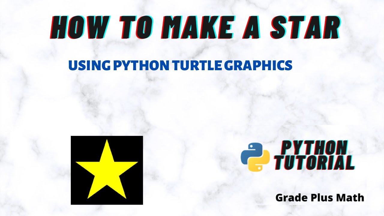 How to draw a star using turtle graphics in Python