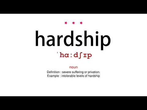 How to pronounce hardship - Vocab Today