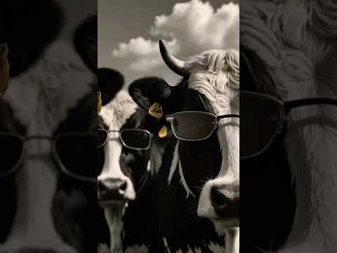 Scientist Cows at Work #Scientist #Cow #Cattle #AI @teasertaster