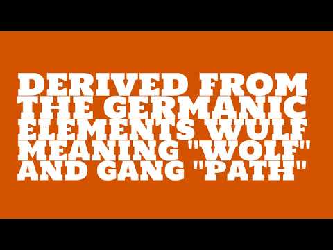 What is the origin of the name Wolfgang?
