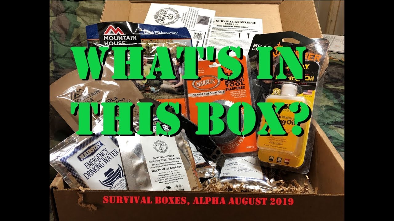 Survival Boxes August 2019 Alpha Box // Sub Box Review