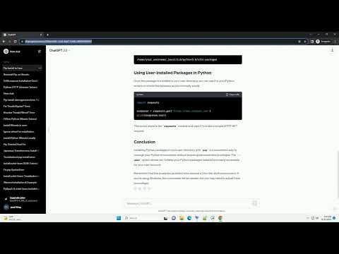 pip install in user directory
