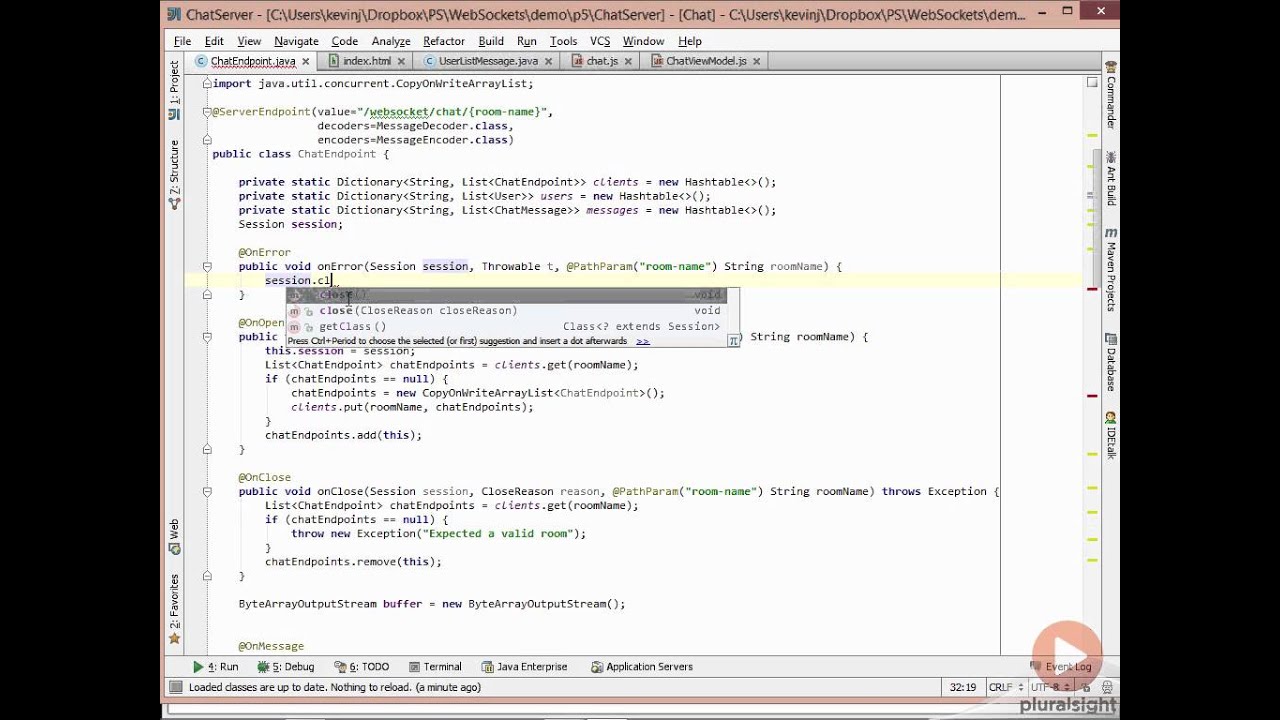 05 04 Adding Centralized Error Handling to the WebSocket Server
