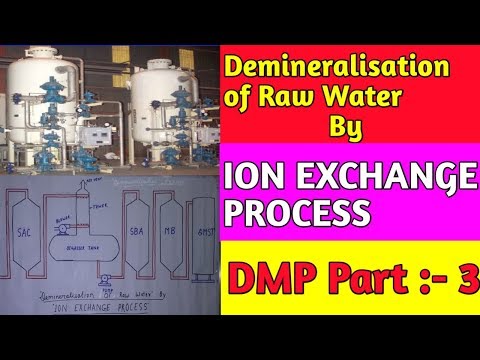DMP || Demineralisation of Raw Water By ION EXCHANGE PROCESS || in Hindi