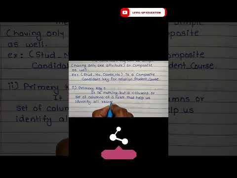 Define Primary key | #engineeringnotes #engineering #primarykey #computerknowledge #computer #study
