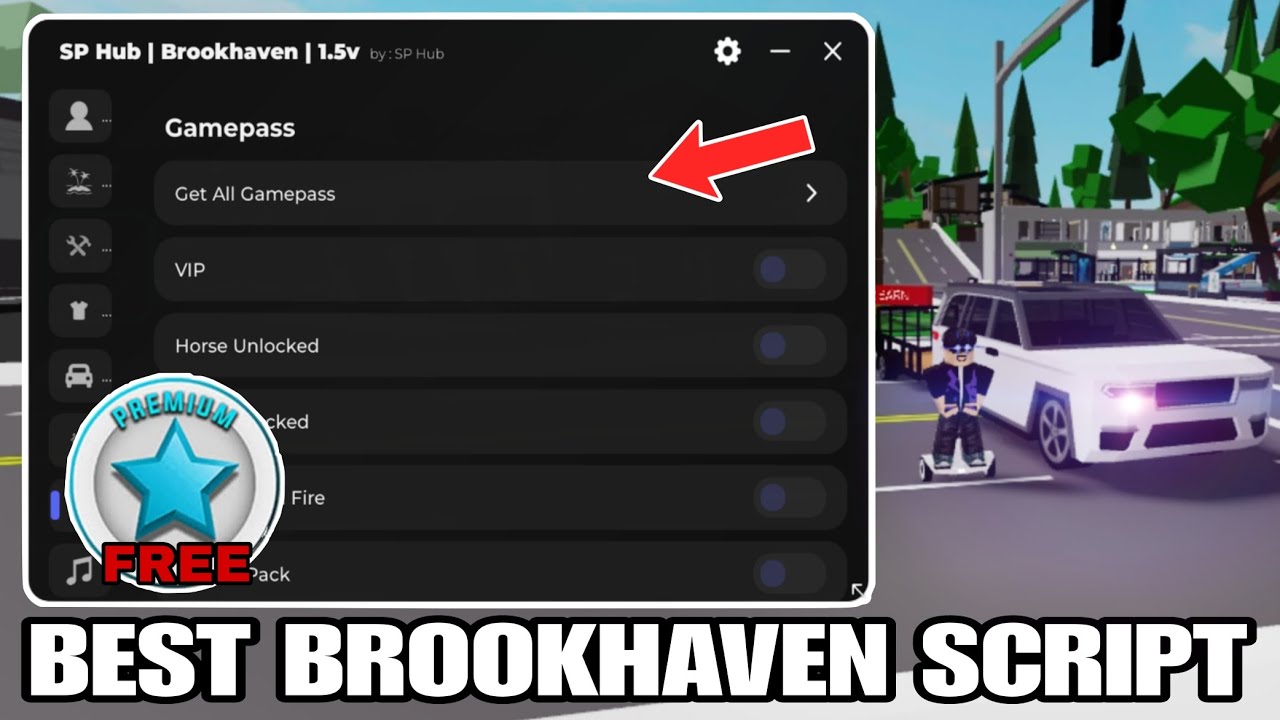 Brookhaven Script Sp Hub Troll Unlock Premium Gamepass | ROBLOX SCRIPT