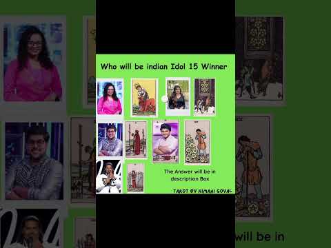 Indian Idol 15 Winner through Tarot cards #tarotreading #tarotcards #indianidol15