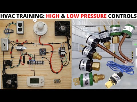 HVAC: How To Wire High And Low Pressure Switch For A AC (How To Install High/Low Pressure Controls)