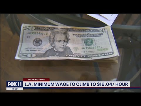 LA minimum wage to climb to more than $16 an hour
