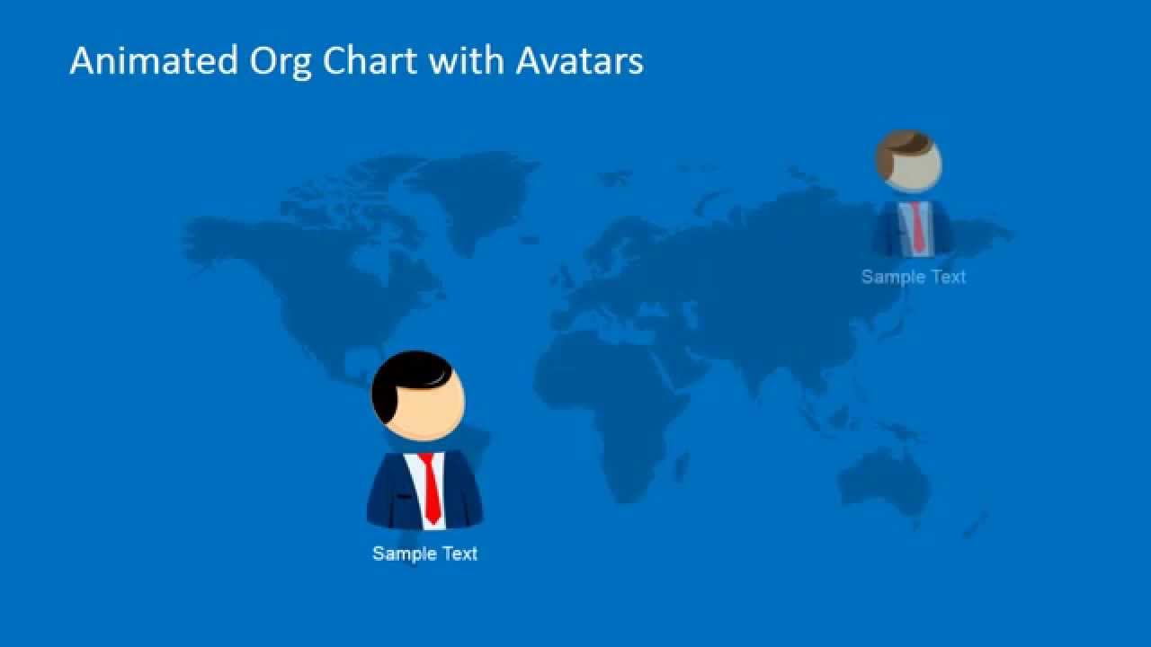 Animated Org Chart PowerPoint Template