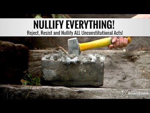 Do not comply…Nullify – Authority over every issue not enumerated, or ...