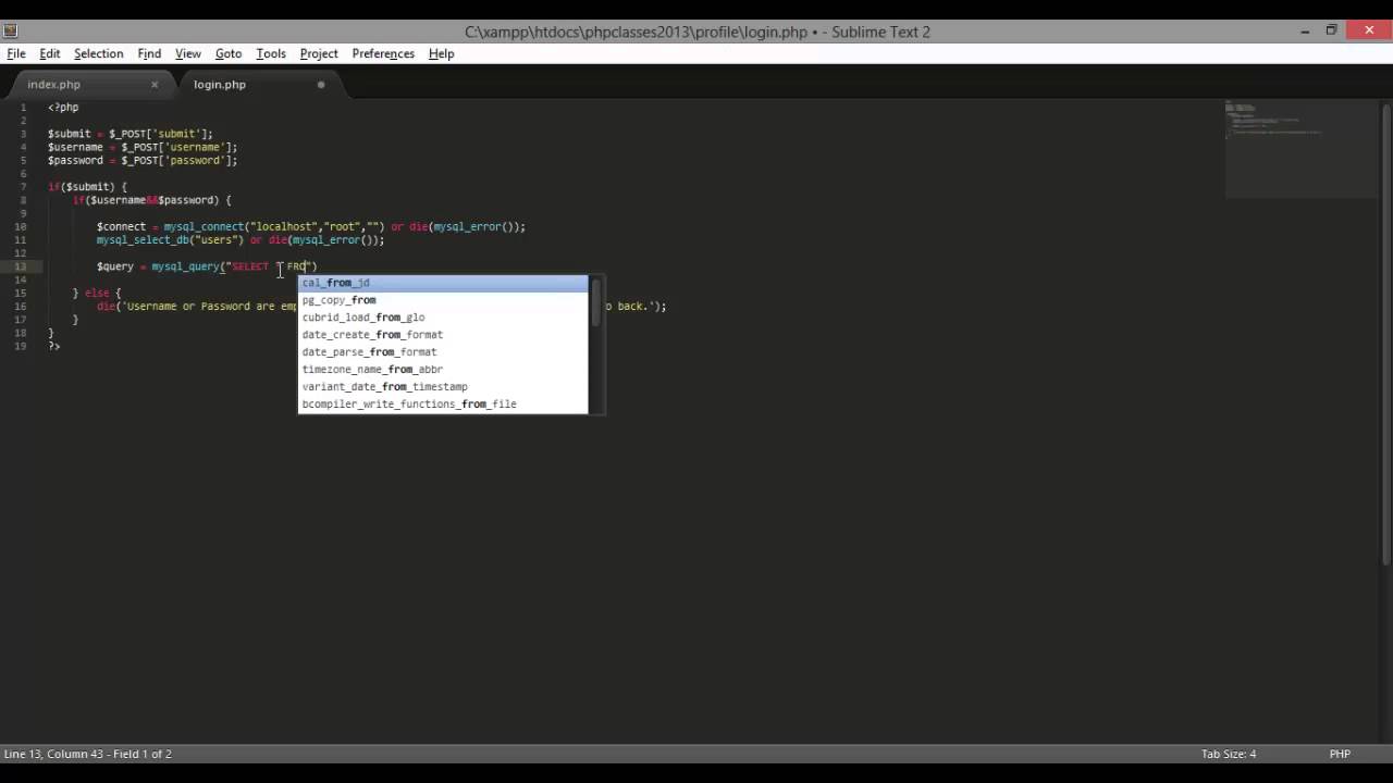 PHP Tutorials: Profile Page (Part 1/3)