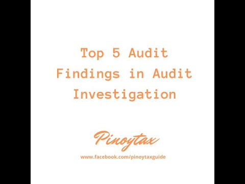 TOP 5 BIR AUDIT FINDINGS