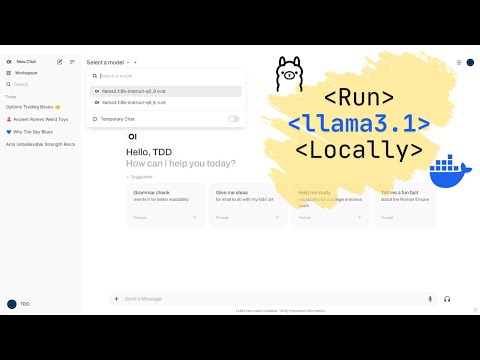 Ollama 3.1 & Open-WebUI with Docker For Multiple Models Locally