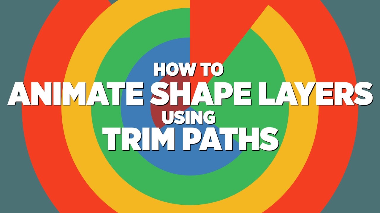 Animate Shape Layers with TRIM PATHS | Adobe After Effects Tutorial