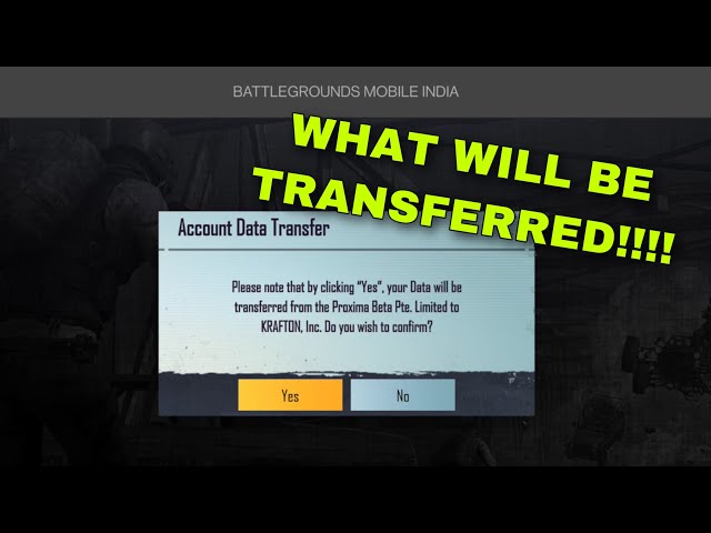 Battlegrounds Mobile India: How to transfer data from PUBG Mobile to BGMI