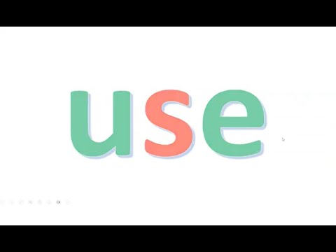 Learn how to spell 'use'