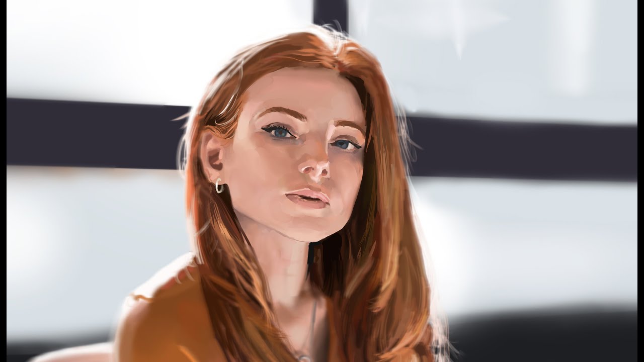 Julia Adamenko portrait - Digital painting