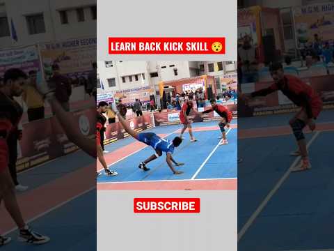 Learn back kick kabaddi skill | #shorts #youtubeshorts #kabaddi