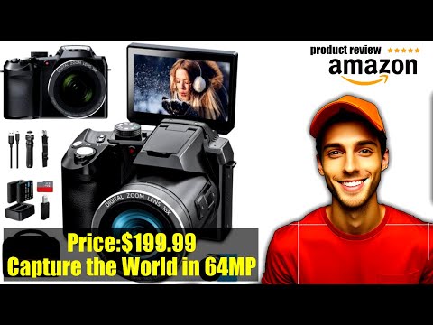 Buy 64MP Digital Camera for Photography and Video, 4K Vlogging Camera for YouTube with 3’’ Flip