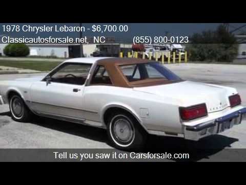 1978 Chrysler Lebaron - for sale in , NC 27603 #VNclassics