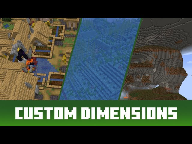 Custom dimension demonstration Minecraft Data Pack