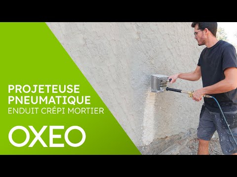 Projeteuse pneumatique Enduit Mortier Crépi - Machine à crépir avec 4 ...